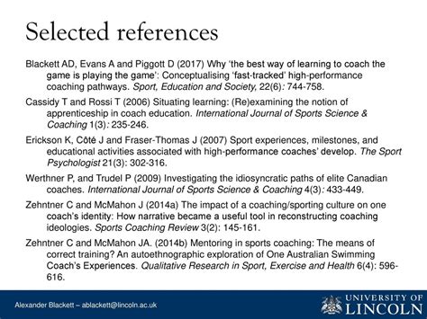 Dr Alex Blackett Creating A High Performance Coach Identity When Fast