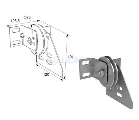 DoorHan DH24627: Кронштейн шкива концевой облегченный в сборе, купить в ...