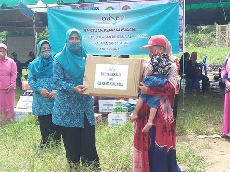 Kepedulian OASE KIM Dan TP PKK Terhadap Korban Banjir Di HSS Jurnal Kalimantan