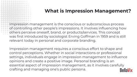 Ppt Mastering Impression Management Techniques Powerpoint