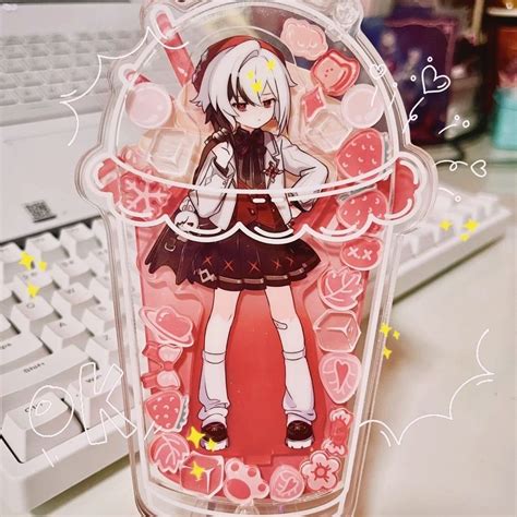【潮玩精品擺件】小紅書衕款ins風自製原神阿蕾奇諾亞剋力搖搖樂高顔值diy桌麵擺件 蝦皮購物