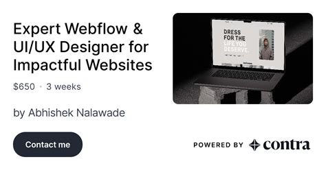 Expert Webflow And Uiux Designer For Impactful Websites By Abhishek Nalawade