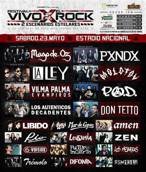 Festival Vivo X El Rock‎ Estadio Nacional Noctámbulos Perú