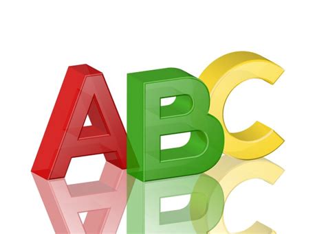 Colorful Alphabet Vector Images Over