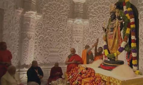 అయోధ్యలో కొలువుదీరిన బాల రాముడు Ayodhya Ram Mandir Pran Pratishtha