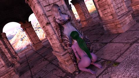 Rule 34 2girls 3d Big Ass Big Breasts Blizzard Entertainment Blonde Hair Blue Skin Collar