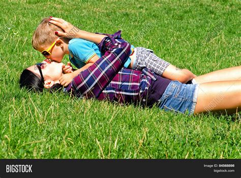 Kiss Mother Son Image Photo Free Trial Bigstock