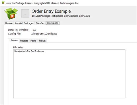 Dataflex Package Client Starzen Technologies Inc