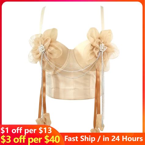 New French Design Crop Top Suspender Vest Female Short Organza Large