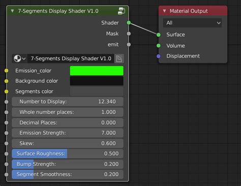 automated 7 segment display shader for cycles and eevee blender market