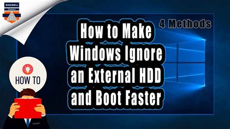 How To Make Windows Ignore An External HDD And Boot Faster Boot