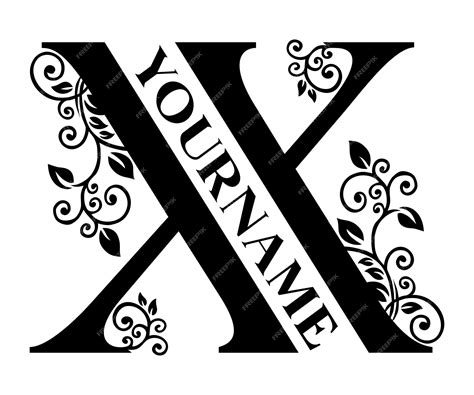 Arquivo De Design De Vetor De Sublimação De Letra X Separado Para