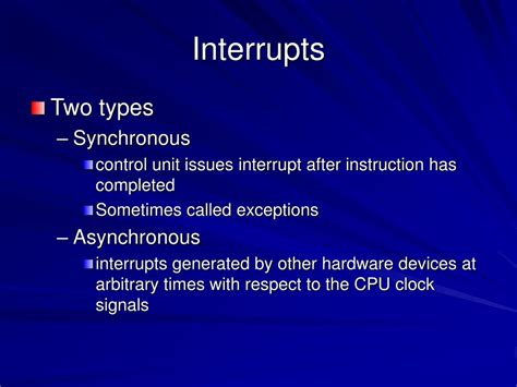 Ppt Interrupts And Exceptions Powerpoint Presentation Free Download