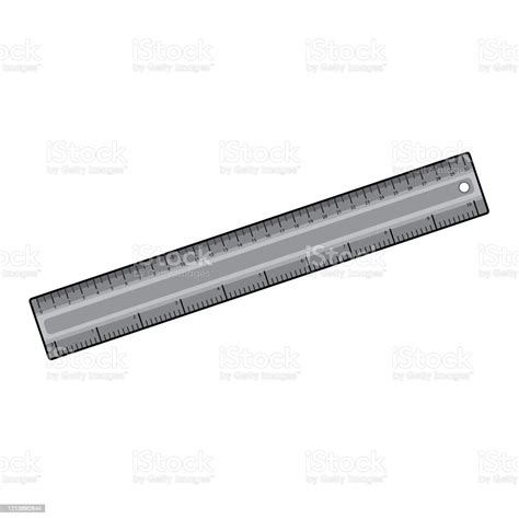 아이들이 활동 워크 시트 통합 문서를 색칠 하는 흰색 배경에 격리 된 눈금자의 벡터 그림입니다 개인 장식품에 대한 스톡 벡터 아트 및 기타 이미지 Istock