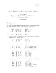 ENCM 501 W22 Assignment 2 Solutions Pdf Page 1 Of 5 ENCM 501 Winter