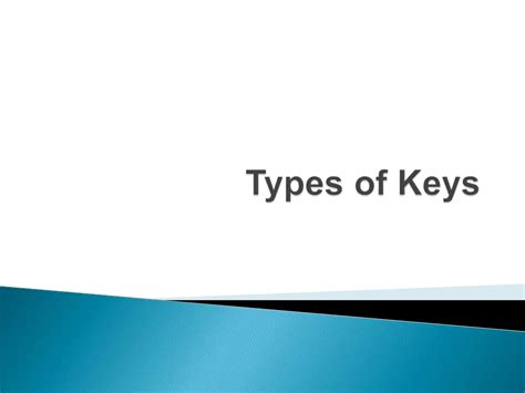 Types Of Keys Use In Database Management Pptx