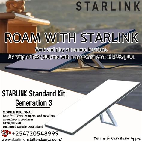Starlink™ Standard Satellite Antenna And Wifi Router Kit New Gen Tri