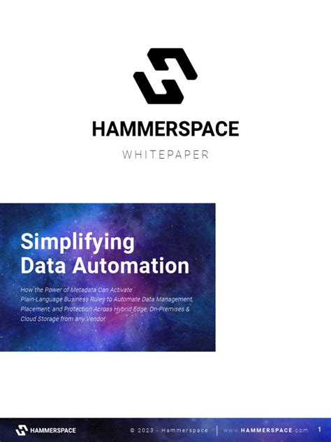 hammerspacewhite paper simplifying data automation pdf computer file cloud computing