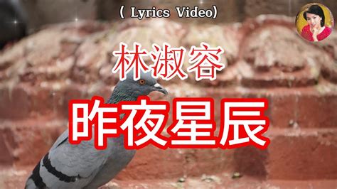 林淑容 昨夜星辰 Lyrics Video Youtube