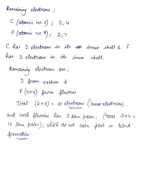 [solved] The Lewis Structures Molecule Cf4 Valence Electron Bond Skeleton Course Hero