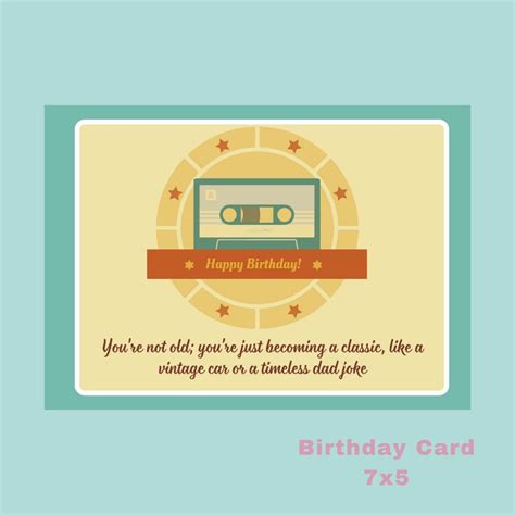 Printable Birthday Card Music Funny Birthday Card For Grandpa Or Dad