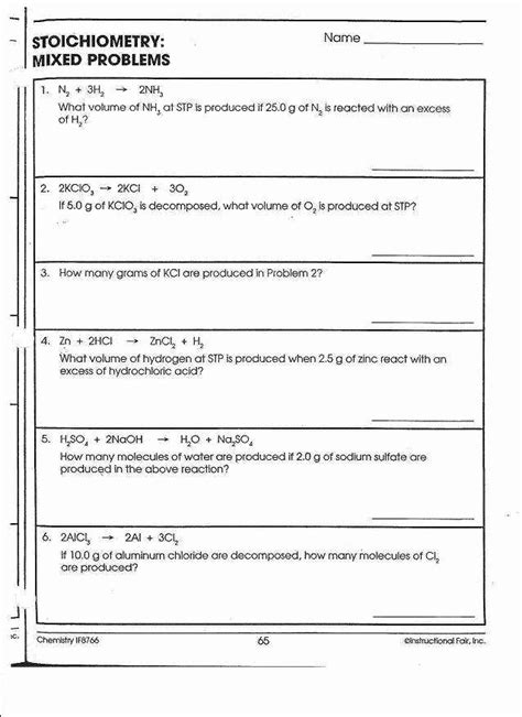 50 Worksheet Mole Problems Answers