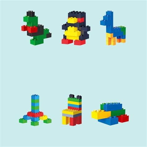 Cuburi Tip Lego Pentru Constructii 320 Piese Rucsac Inclus Colorate