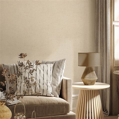 Maya Texture Cream Wallpaper Plain Wallpaper Bandm Stores