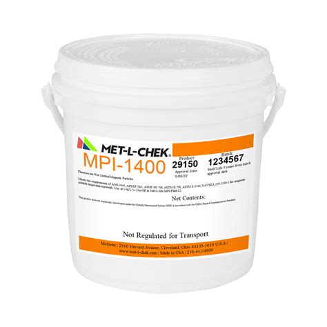Met L Chek® Mpi 1400 Fluorescent Magnetic Particles