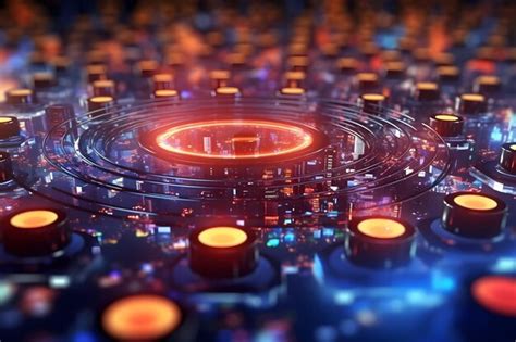Premium Ai Image Electric Iot Abstract Background