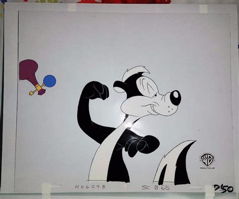 Warner Bros Looney Tunes Pepé Le Pew Original Animation Production Cel