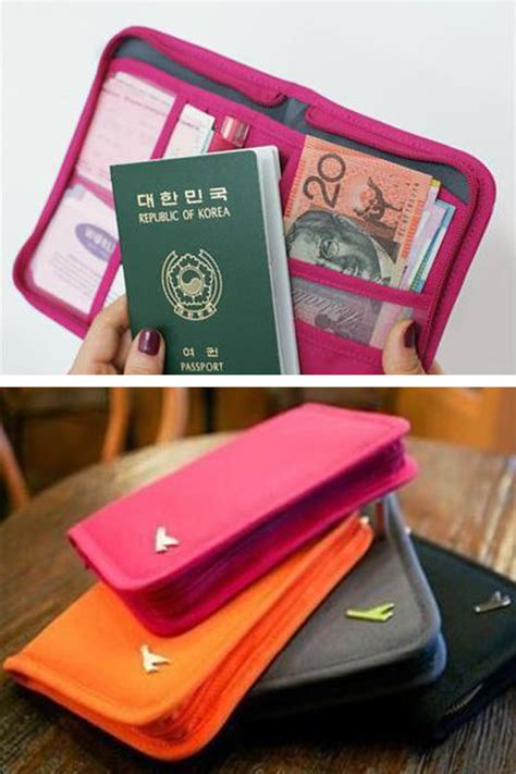 핑크코코넛 비행기 여권지갑 여행수납가방케이스 패스포트 위시버킷
