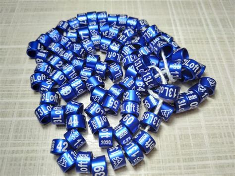 Customized Pcs Aluminum Pigeon Bands Mm Personalized Metal Bird