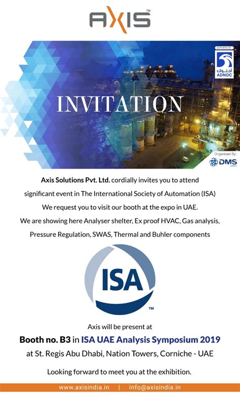 Isa Uae Analysis Symposium 2019 Axis Solutions Limited