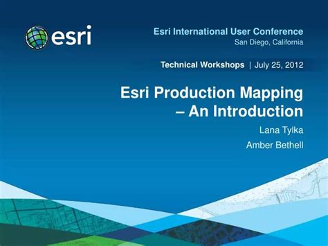 Ppt Esri Production Mapping An Introduction Powerpoint Presentation