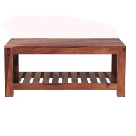 Kaveri Rectangular Coffee Table With Strip Shelf At Best Price In Jodhpur Sambhav Timber