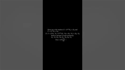 Karatsuba Multiplication Explained In 30 Seconds Shorts Algorithms