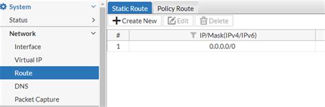 Technical Tip How To Set A Static Route Fortinet Community