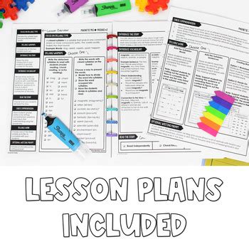 Decoding Multisyllabic Words Passages With Lessons Syllable Types Bundle