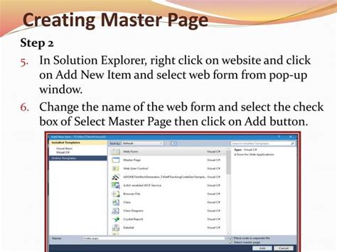 Master Page In Asp Net