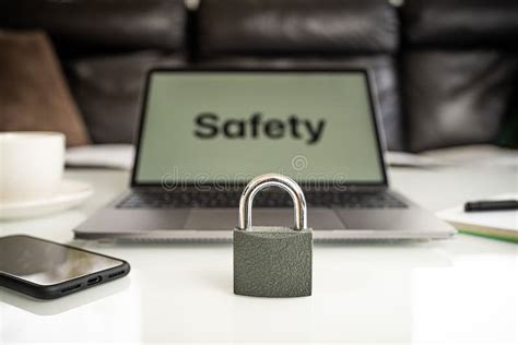 Cyber Security Network Data Protection Concept Stock Illustration