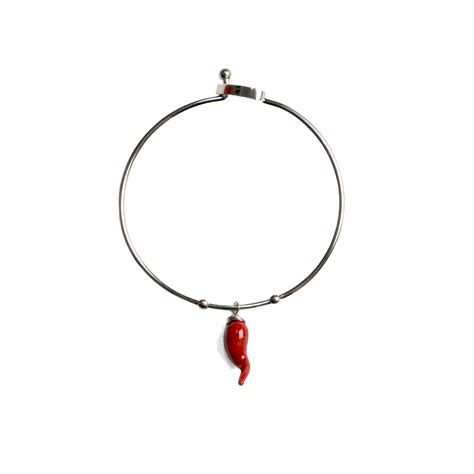 Bracciale Rigido Con Corno Medio In Vetro Pieno Cosmos