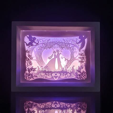 Mua Hộp đèn ngủ giấy 3D chúc mừng Hạnh phúc Tranh giấy kirigami sản