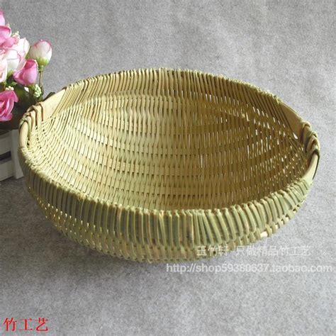【精品竹藝】竹編制品 純手工編織竹籃 竹編 水果籃 竹簍 淘米籃 竹筐 淘米簍 蝦皮購物