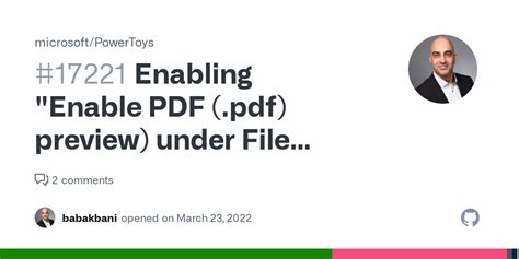 Enabling Enable PDF Pdf Preview Under File Explorer Add Ons Breaks PDF Previews Using