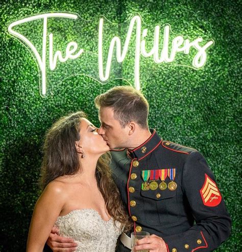 The Millers Wedding Neon Sign Photo Booth Neon Sign For Your Wedding