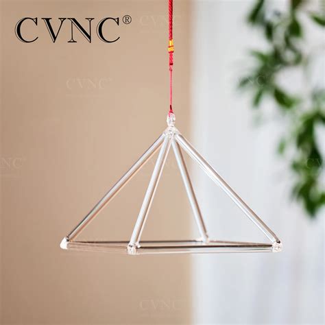 Cvnc 사운드 테라피용 투명 석영 크리스탈 노래 피라미드 명상 3 인치pyramid Soundpyramid Quartz