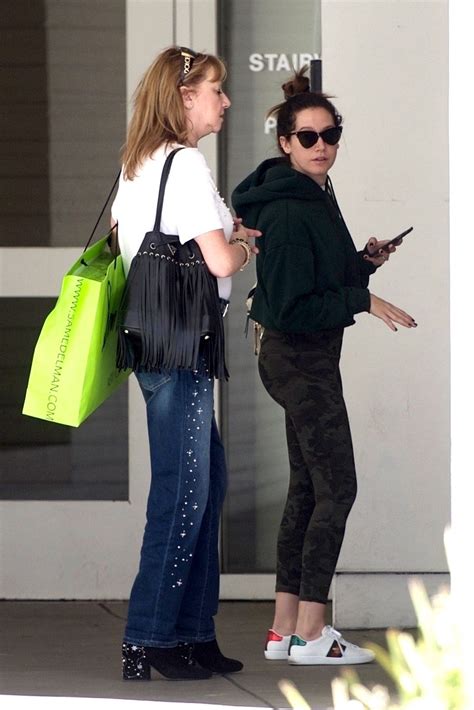 Ashley Tisdale Face Hider Out With Her Mom Of The Day