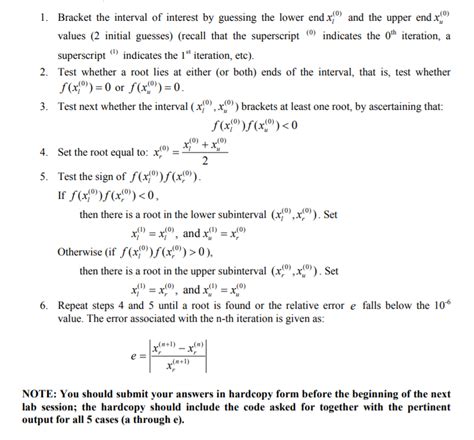 Solved Problem Use The Bisection Method To Find The Smallest Chegg