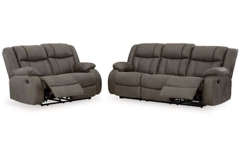 Rent Signature Design By Ashley First Base Reclining Sofa And Loveseat